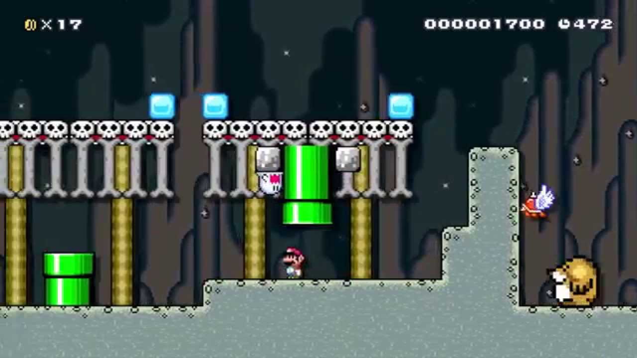 Super Mario Maker - Super Mario Land 2 remake - SML2 - Pumpkin Zone 2 ...