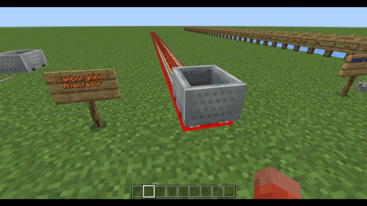 Different car speeds minecraft - YouTube