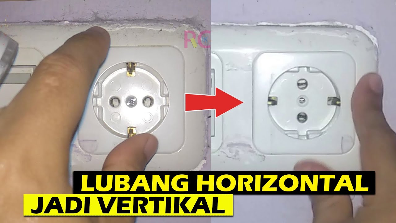 Cara Merubah Posisi Lubang Colokan Listrik Tembok Panasonic dari ...