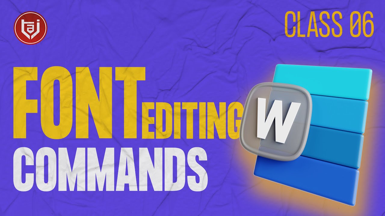 Class-06 | Font Editing Commands | Microsoft Word | Online DIT Course ...