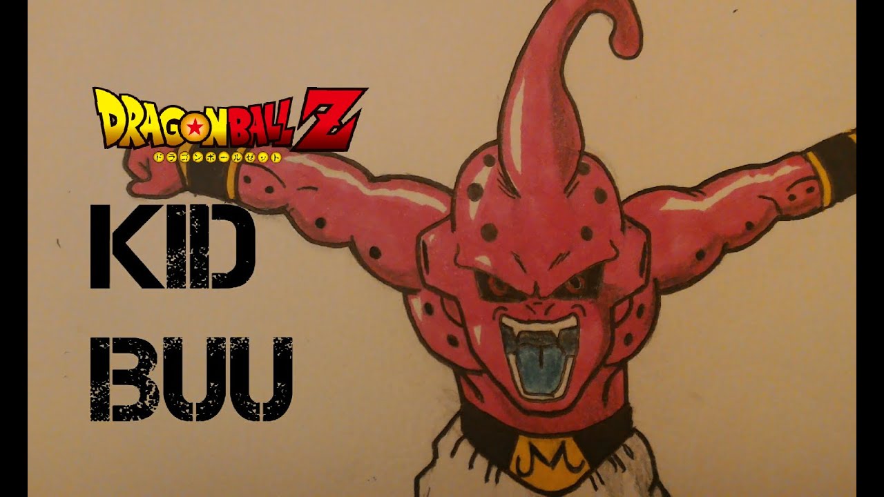 Kid Buu Drawing Tutorial - YouTube
