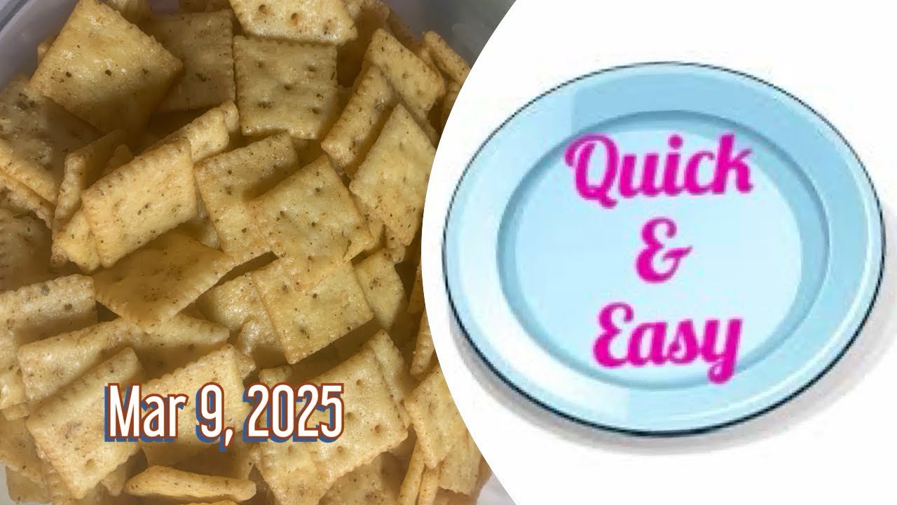 Mini zesty saltines #cooking #vegetarian - YouTube