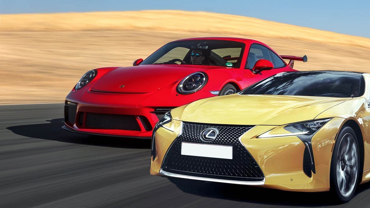 2018 Porsche 911 GT3 vs. 2018 Lexus LC500 - YouTube