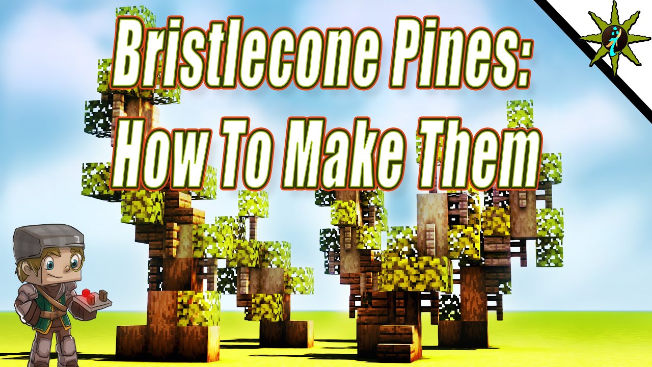 How to build a Bristlecone Pine tree in Minecraft (Minecraft Vanilla 1. ...