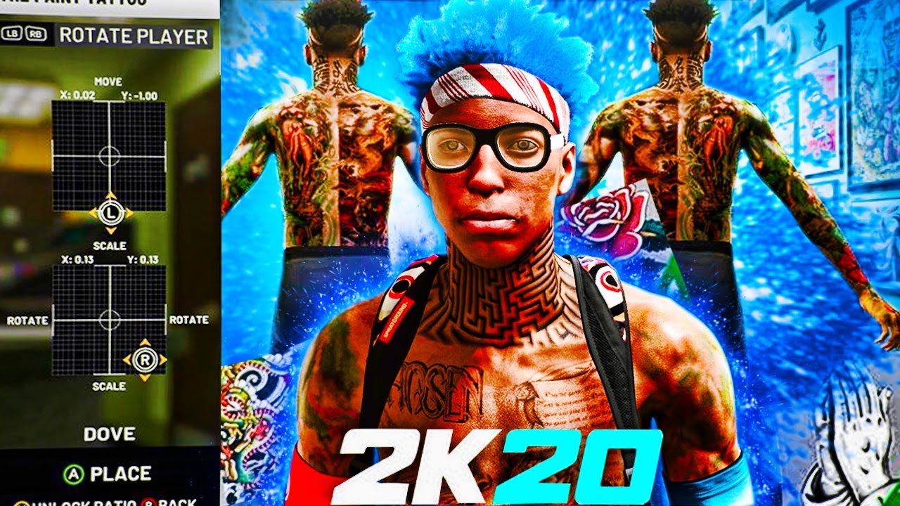 💉 BEST TATTOOS TUTORIAL FOR NBA 2K20!! HOW TO LOOK LIKE A PARK GOD ...