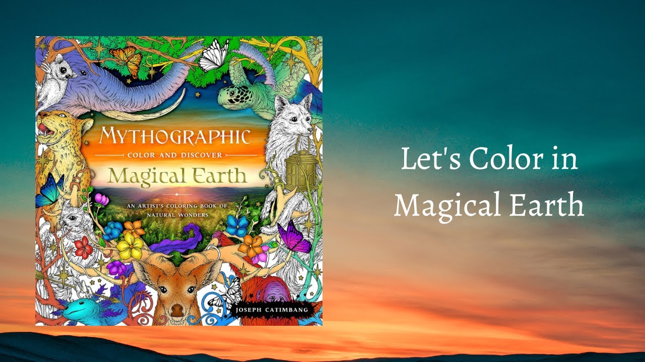 LIVESTREAM | Coloring in Mythographic Magical Earth | Derwent ...