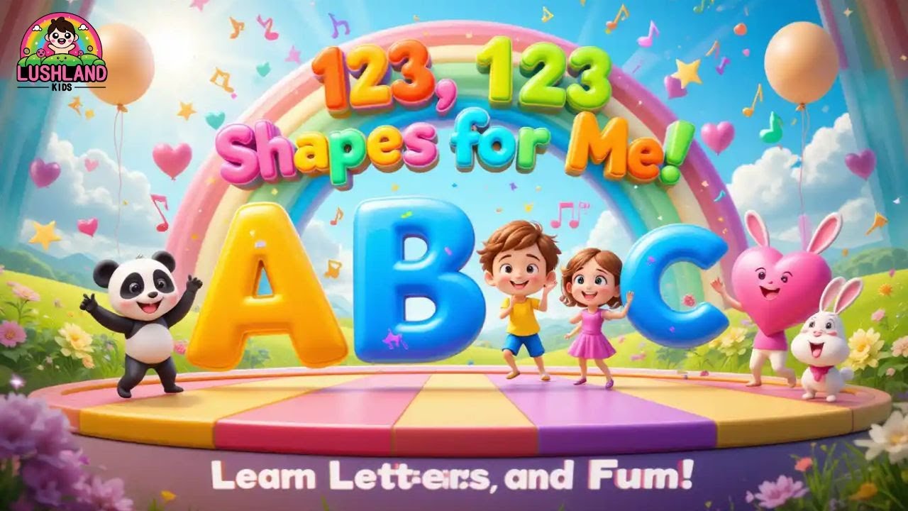 ABC, 123, Shapes for Me! | Learn Letters, Numbers & Shapes Fun for Kids ...