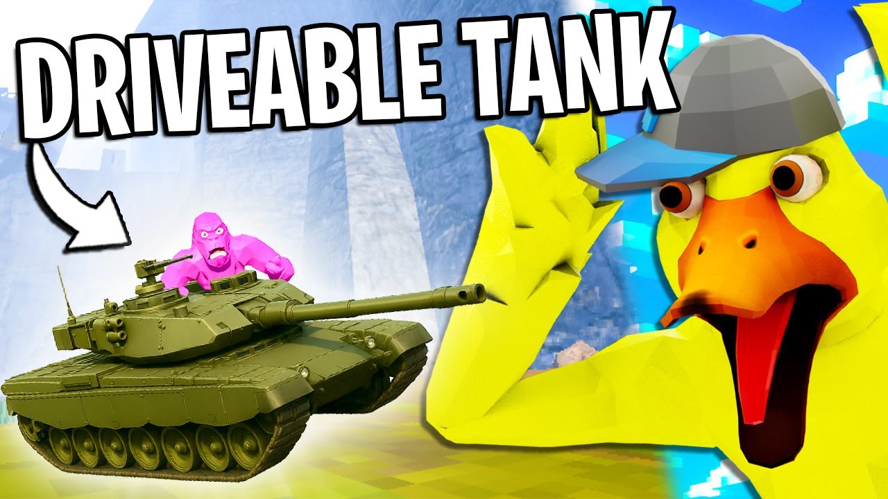 How To Build a DRIVEABLE TANK with GOOP in Animal Company VR - YouTube