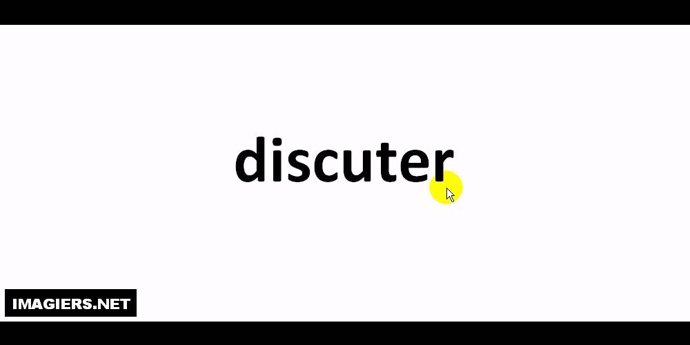 Prononciation = discuter - YouTube