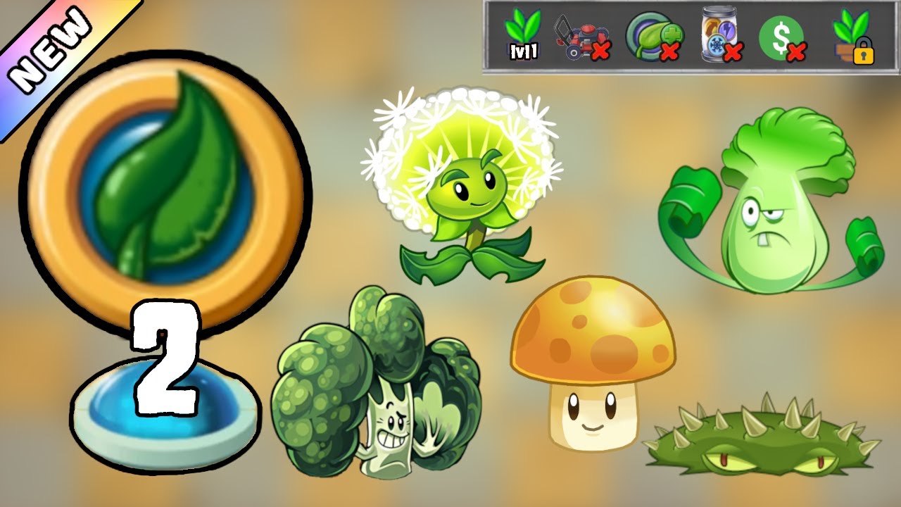 Plants vs Zombies 2 - Plant of the Week Blockoli Level 2 [Plants Lvl 1 ...
