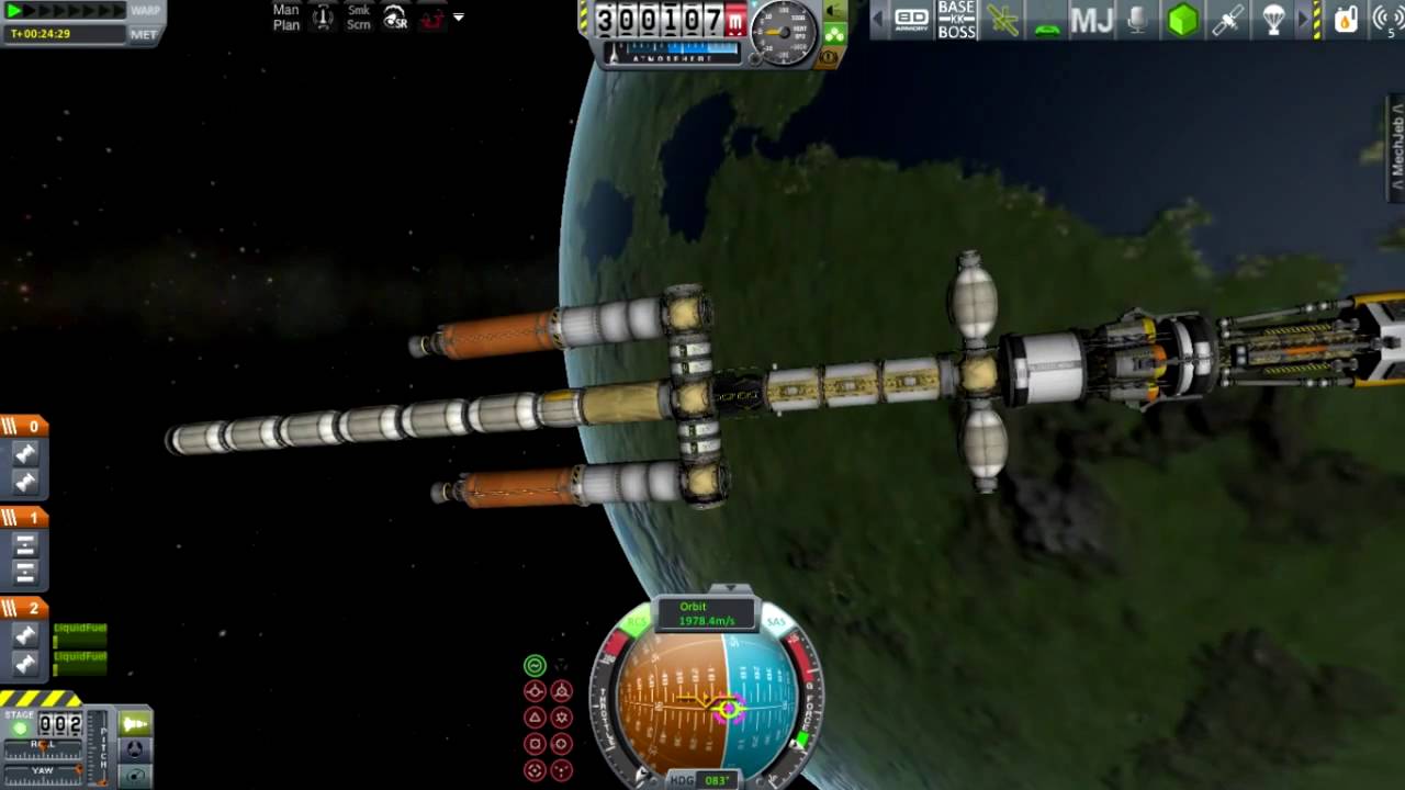 KSP 1 0 Setting up a space station in one go Like a boss - YouTube