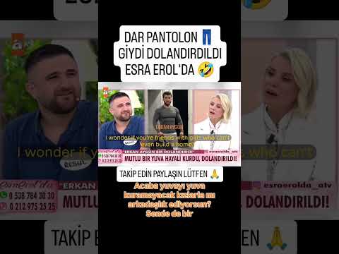 DAR PANTOLON👖GİYDİ DOLANDIRDILDI ESRA EROLDA🤣 #comedia #esraerol #keşfet #shortsviral #youtube