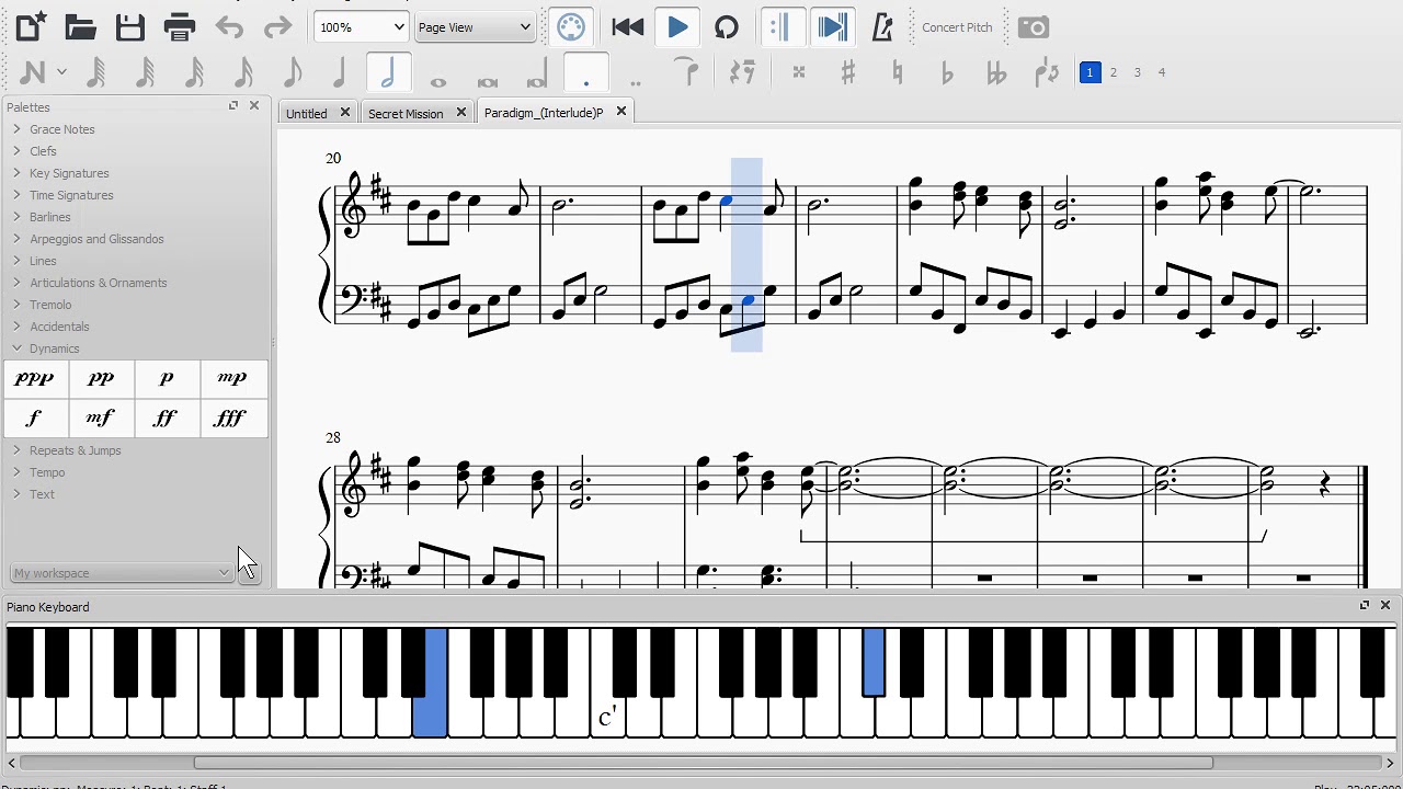 Paradigm (Interlude) Piano Sheet Music - YouTube
