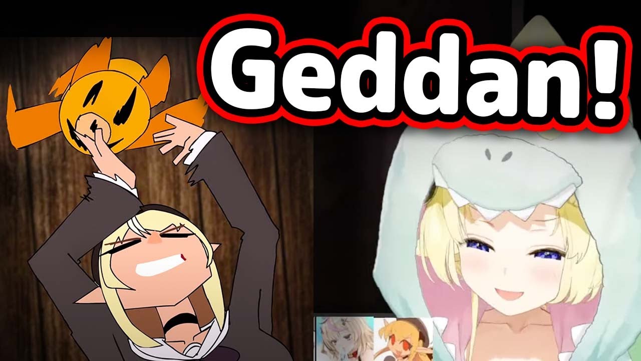 Watame's Movements Makes Flare Start Singing "GEDDAN"【Hololive】 - YouTube