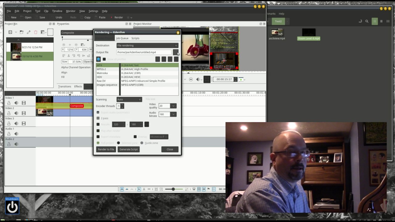 Making Picture in Picture PIP Video With KDEnlive - YouTube