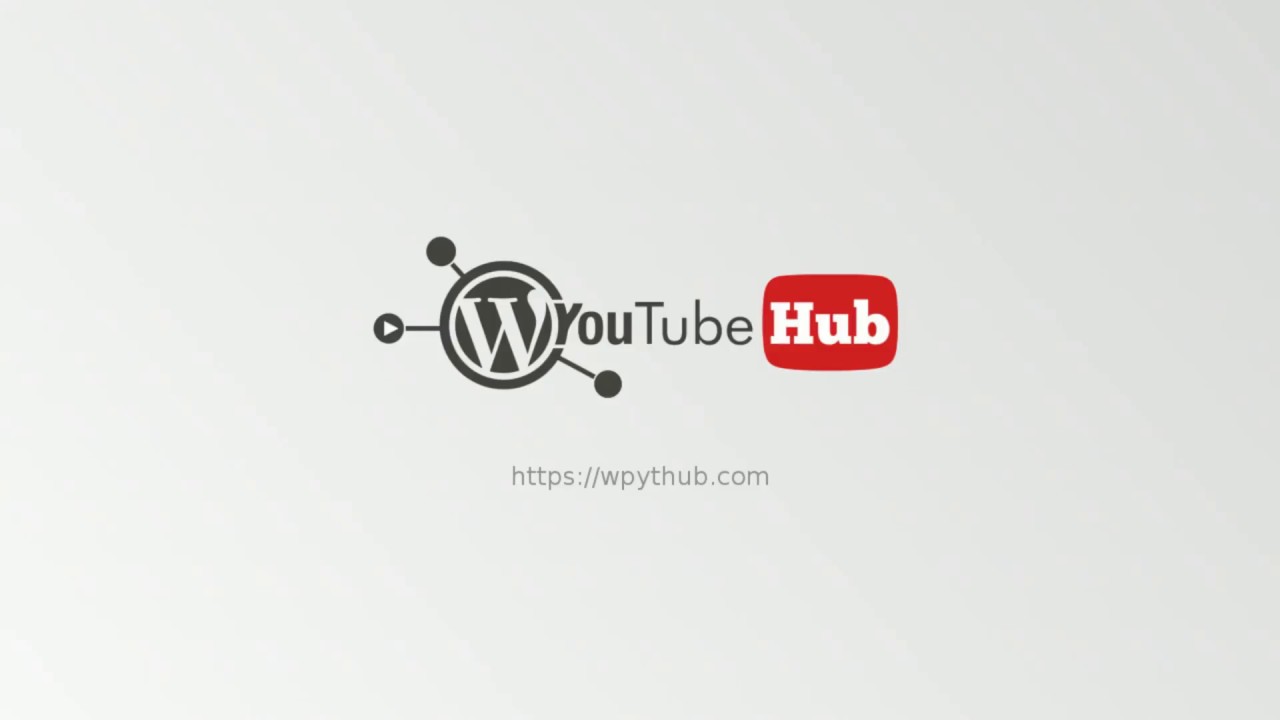 WordPress YouTube importer plugin - YouTube Hub presentation - YouTube