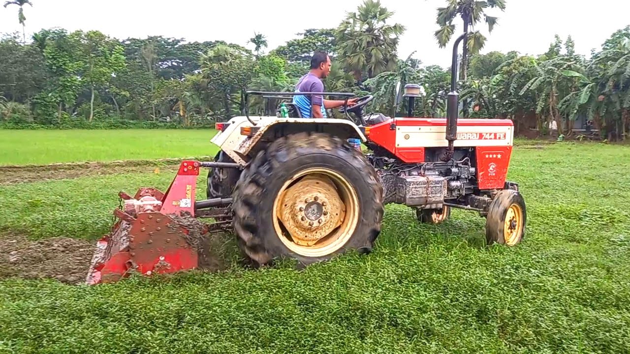 tractor Swaraj tractor video Swaraj 744 FE Tractor Cultivation ...