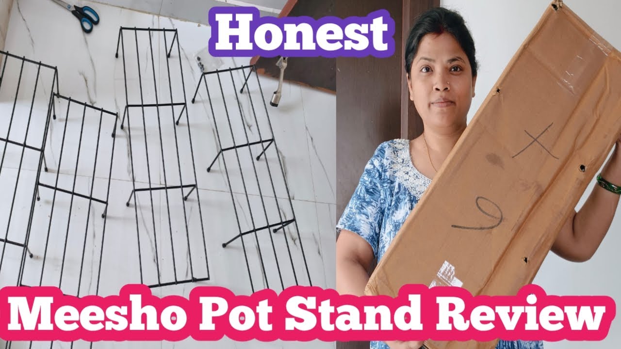 Meesho Pot Stand Honest Review|Haul video| Unboxing video| Daily vlog ...