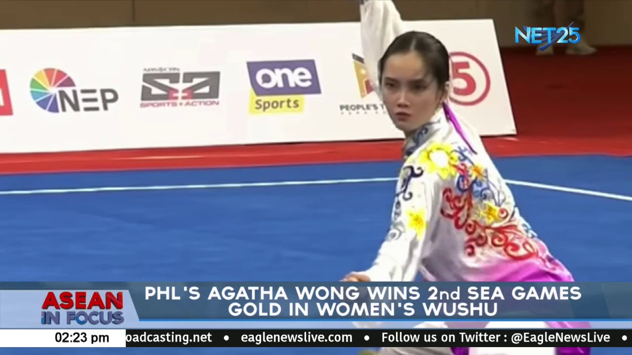 PHL's Agatha Wong wins 2nd SEA Games gold in Women's Wushu - YouTube