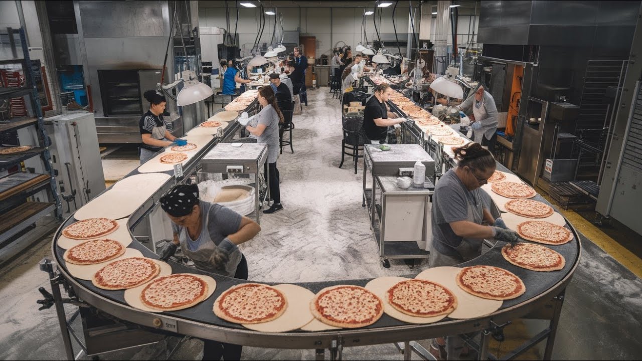 Frozen Pizza MEGA FACTORY: How Automation Produces TONS of Pizzas Daily ...
