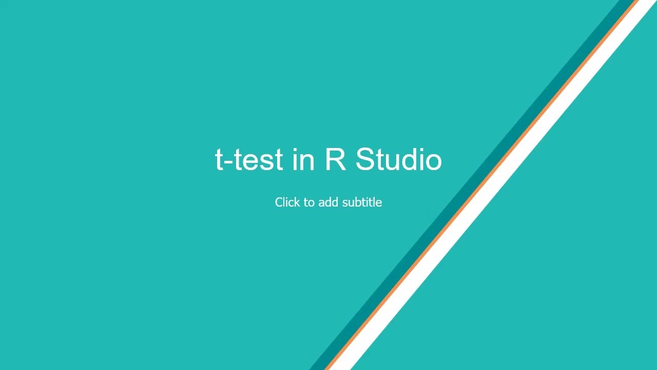 Performing A T test In R Studio YouTube Performing A T test In R Studio YouTube
