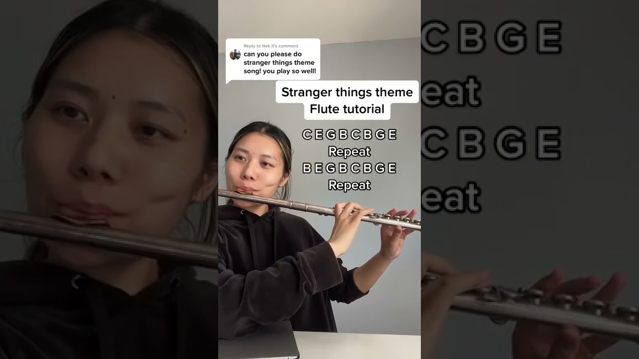 Stranger Things Theme Song (Flute Tutorial + notes) - YouTube