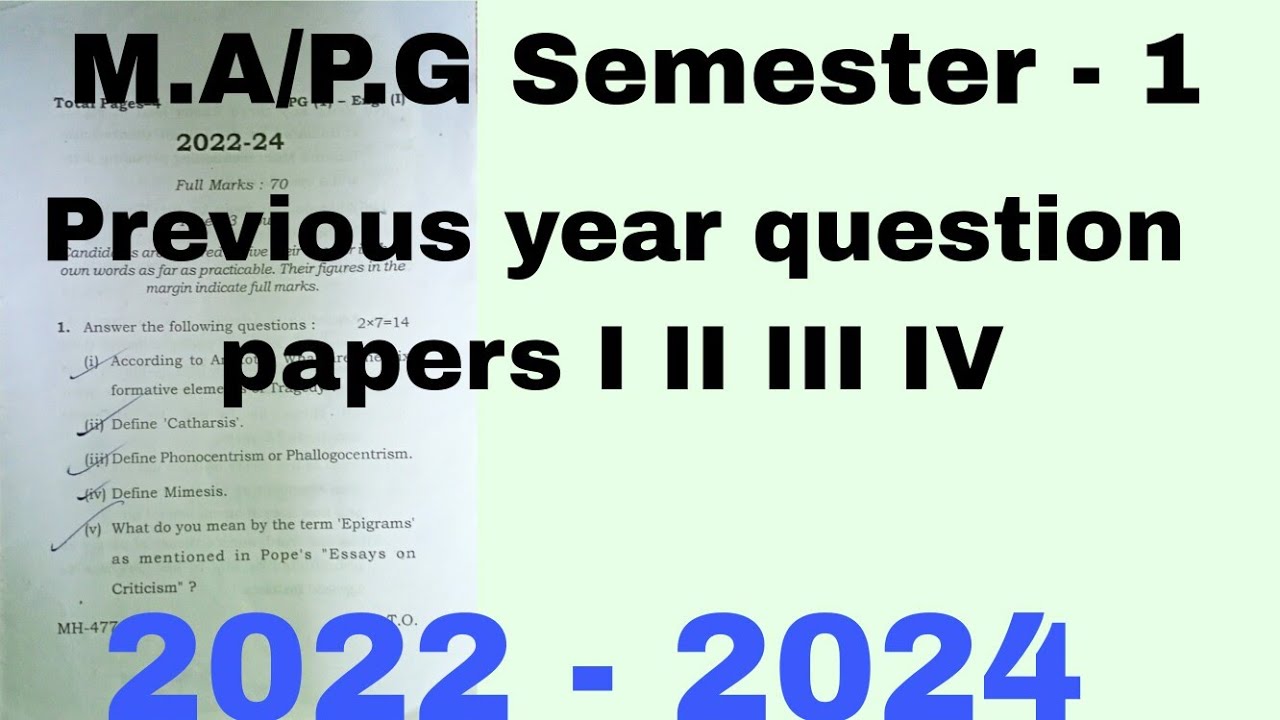 M A P G Previous Year Question Papers Sem 1 English Honours Paper I m-a-p-g-previous-year-question-papers-sem-1-english-honours-paper-i