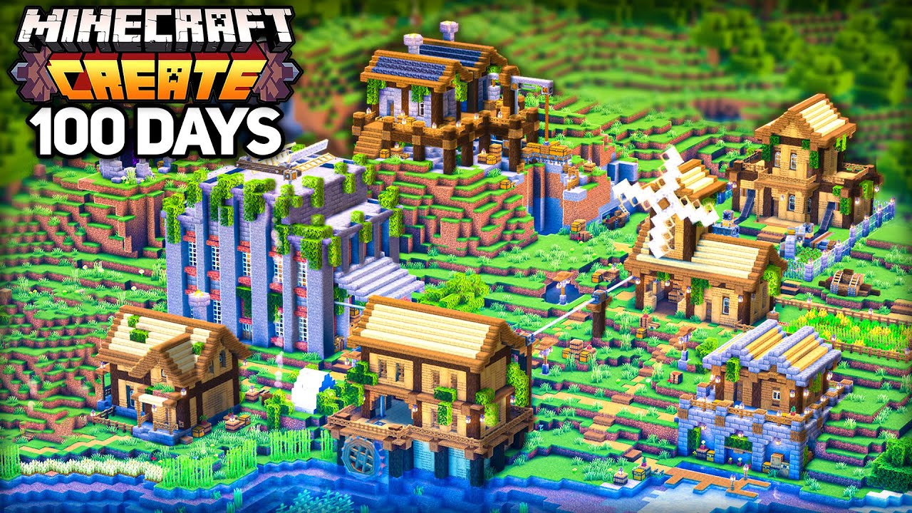 I Survived 100 Days with Create Mod in Hardcore Minecraft! - YouTube