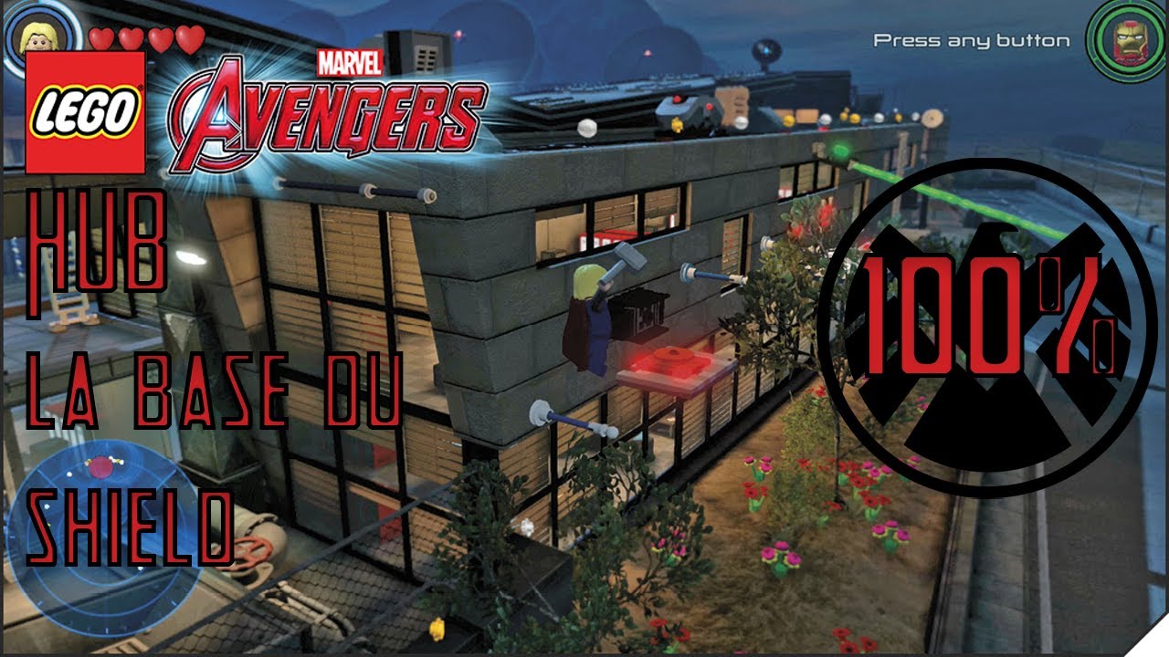 Lego Marvel Avengers HUB La Base du Shield - YouTube