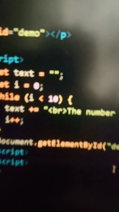 Loop while Java script #computer #short #programming ️😘 - YouTube