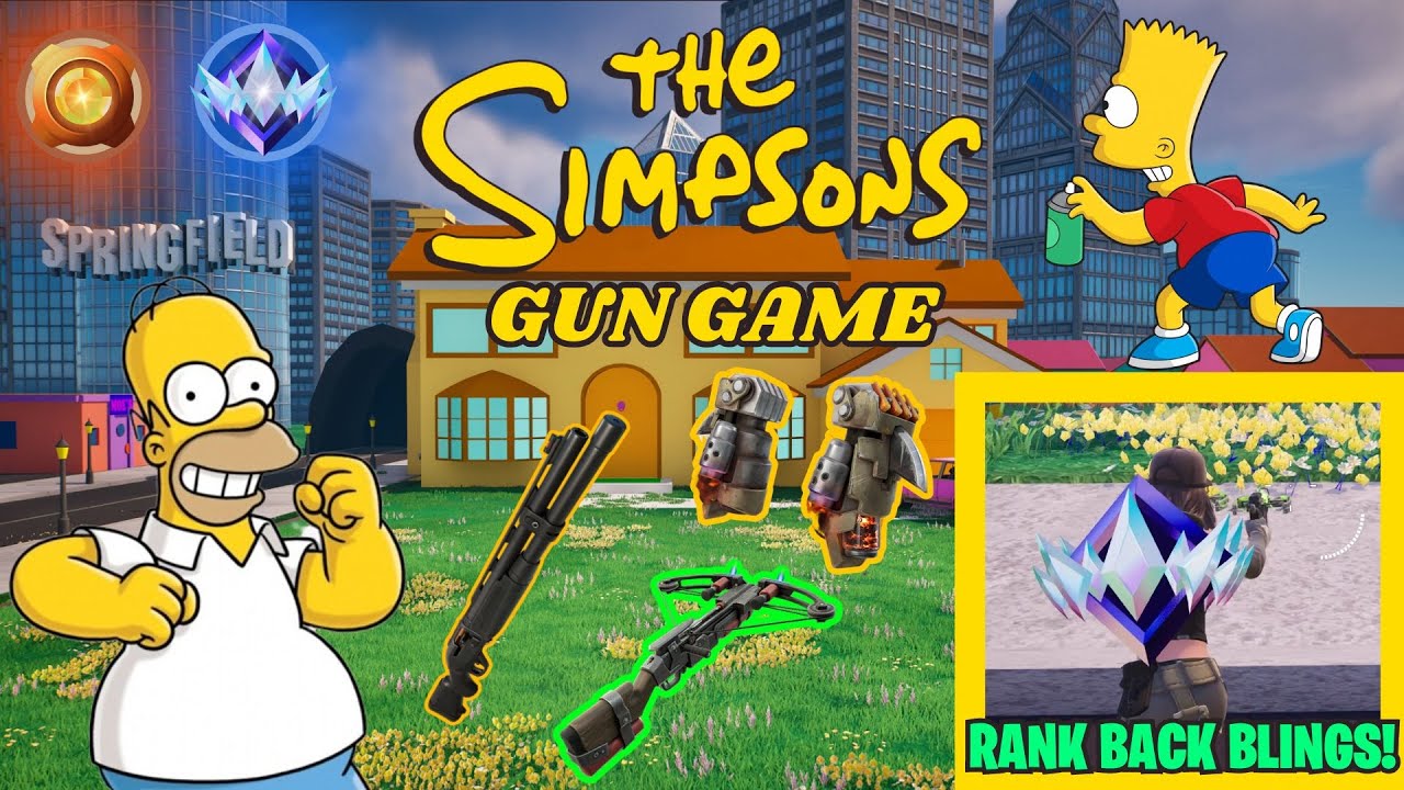 THE SIMPSONS GUN GAME 💥 ONE SHOT RANKED | SUMMER UPDATE | 2600-7743 ...