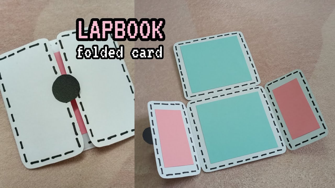 Lapbook Folded Card - YouTube