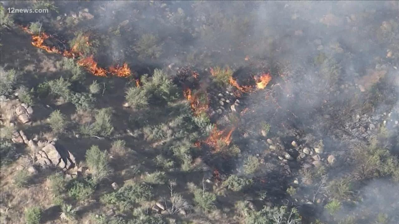 Bush Fire almost fully contained - YouTube