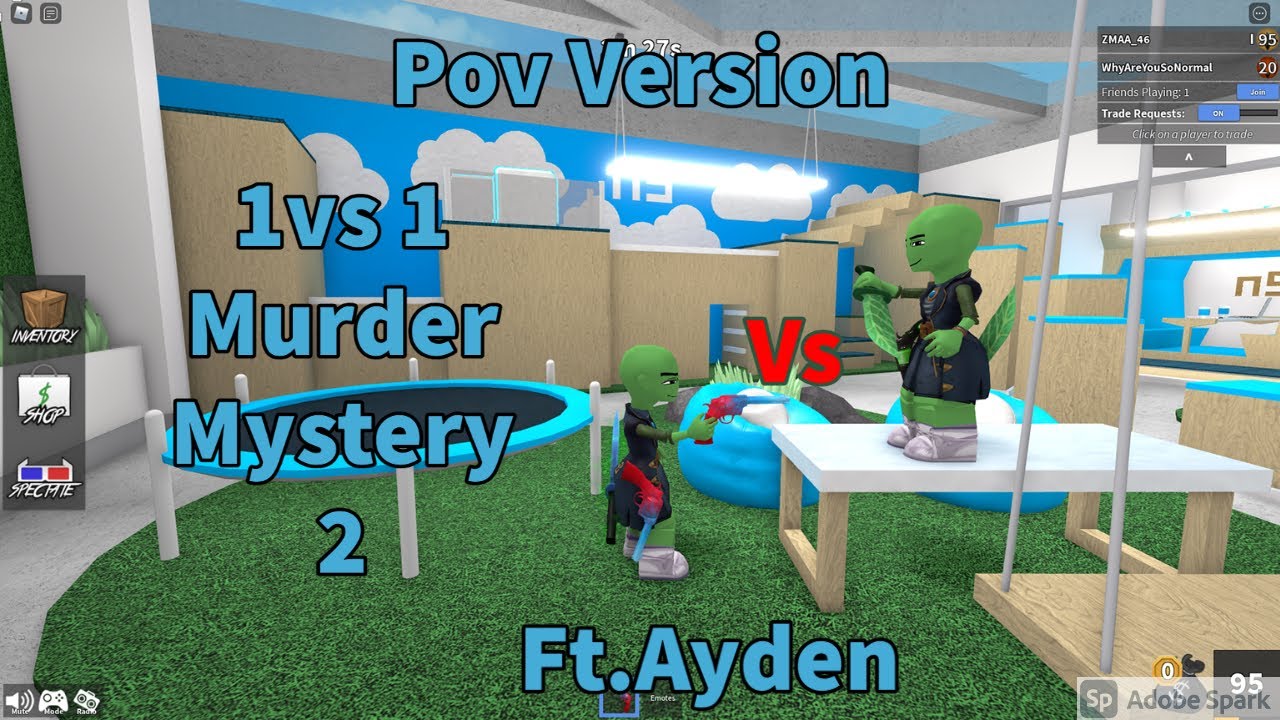 1Vs1 Pov Version Ft.Ayden-Murder Muystery 2 [Roblox Malaysia] Ayden POV ...
