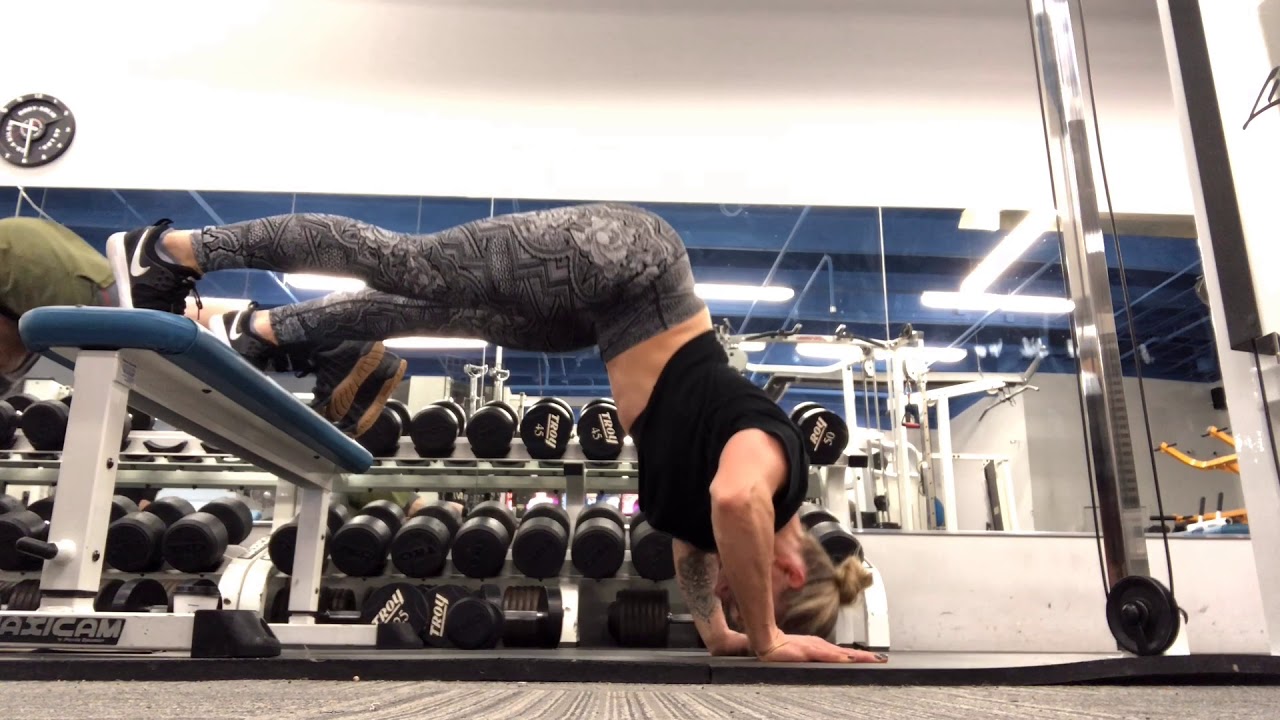 Piked push-ups - YouTube