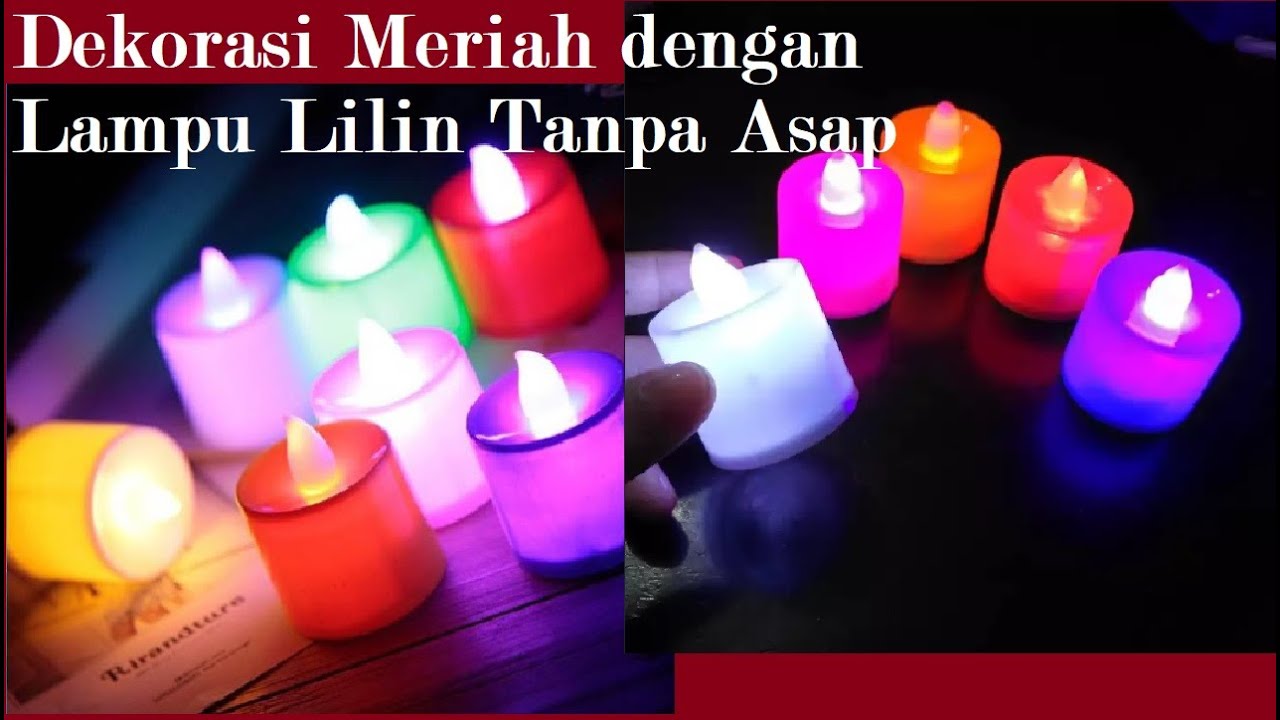 Rainbow LED Candle Light Lampu Lilin LED - YouTube
