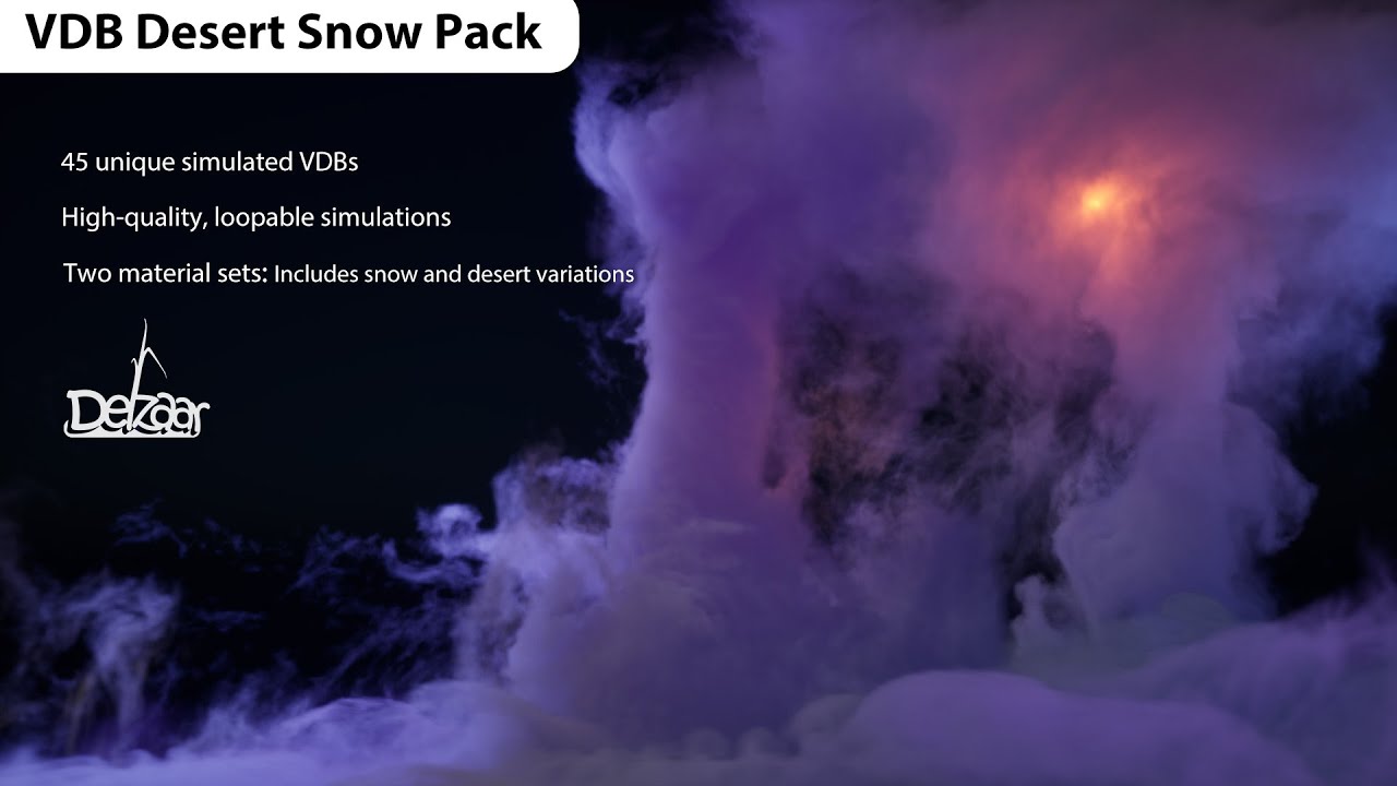 Desert & Snow VDB Collection Vol 1 - YouTube