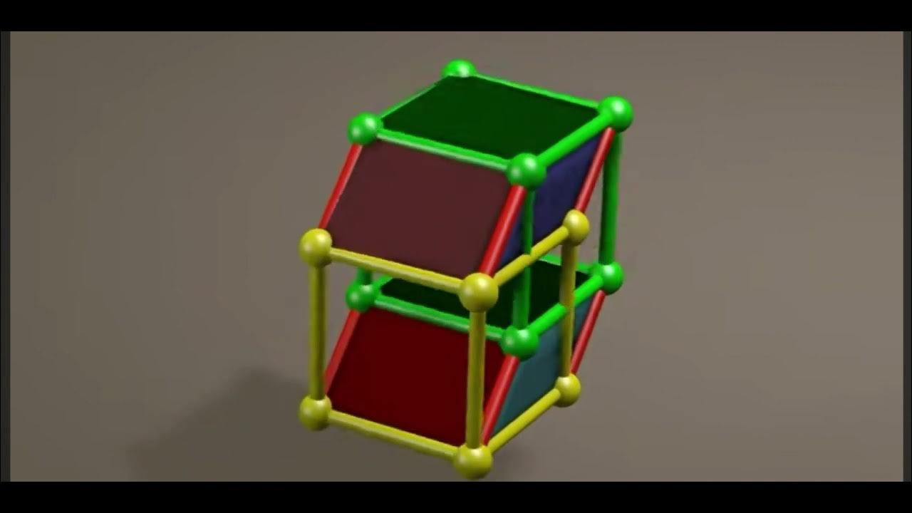 3D shadow of Forth dimensional hypercube and 4D pyamid - YouTube