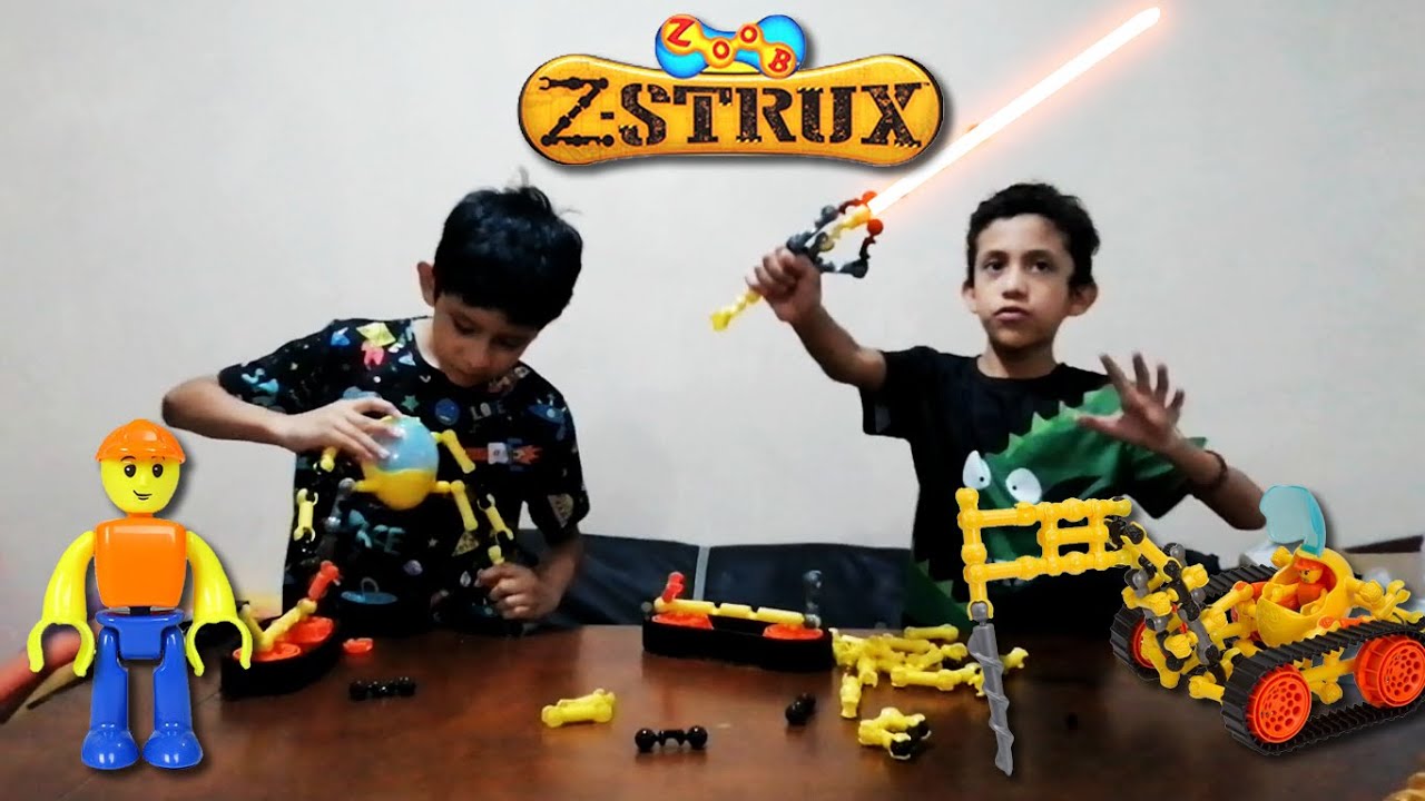 Construyendo Bot Zoob - Zoob Z-Strux Lift'N Building Set Creations ...