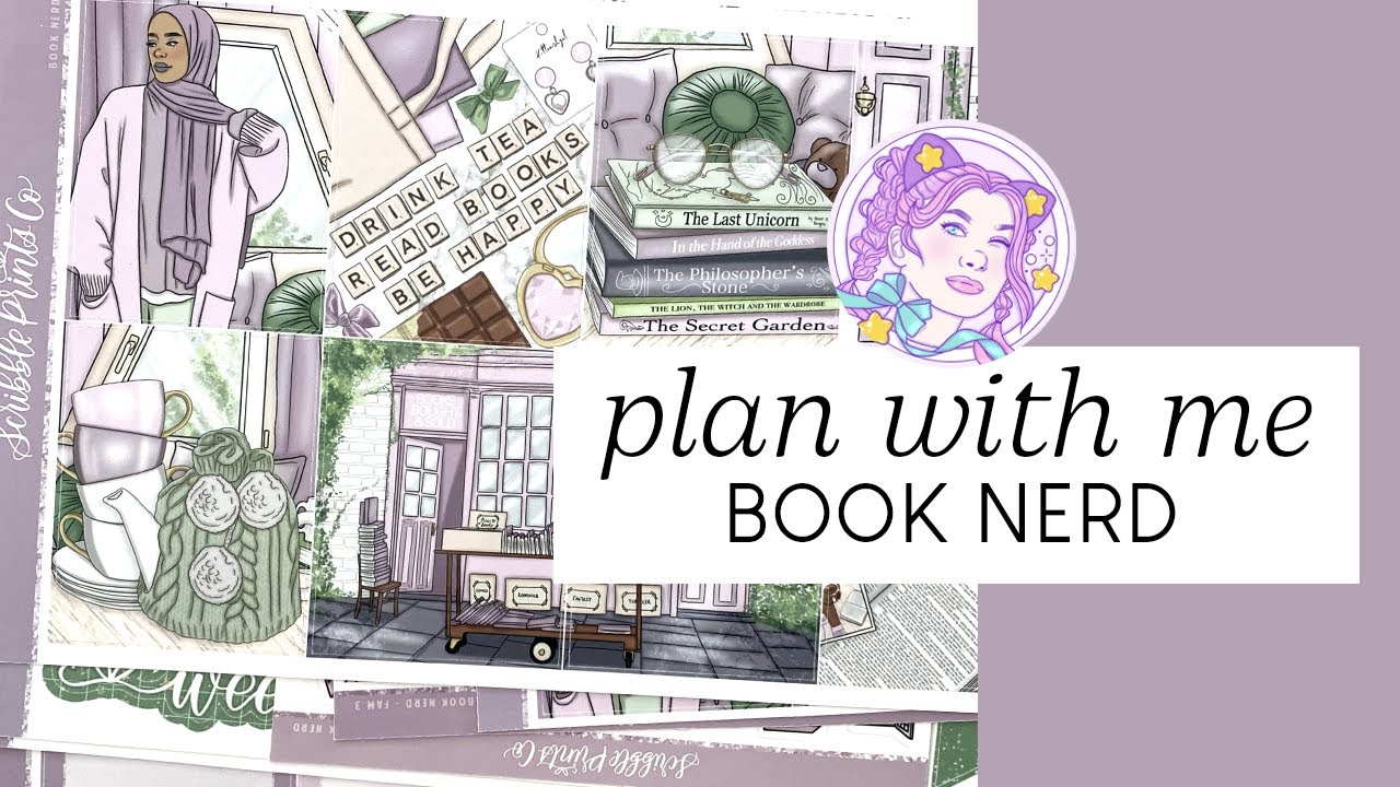 Plan With Me ☆ Book Nerd (Scribble Prints Co) - YouTube