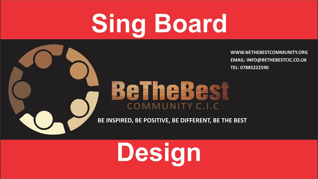 Sign board Design in CorelDRAW - YouTube