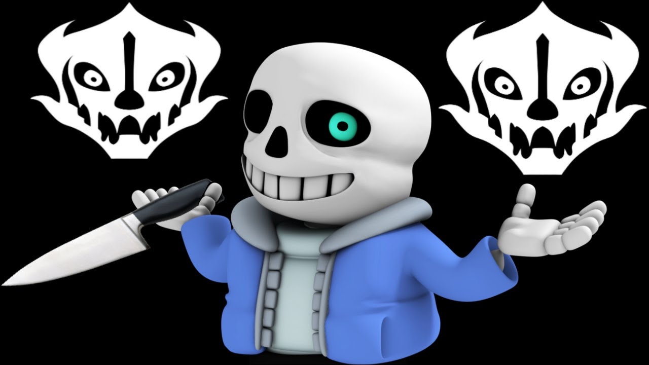 Sans с ножом и двумя гастер бластерами | The Binding of Undertale #56 ...