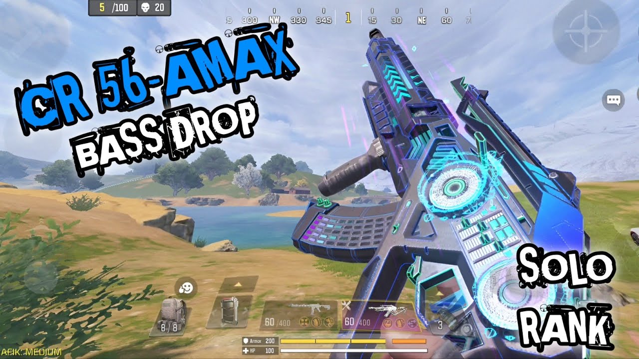 SOLO RANK BATTLE ROYALE | CR-56 AMAX BASS DROP FULL GAMEPLAY, 22 KILLS ...