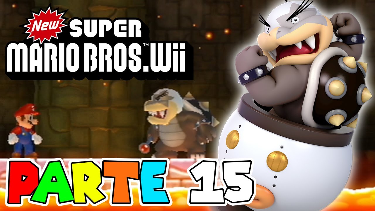 ¡MARIO vs MORTON! | PARTE #15 | NEW SUPER MARIO BROS. WII - YouTube