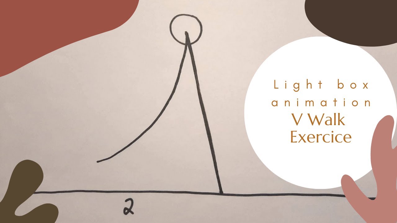 V walk: Traditional animation light box - YouTube