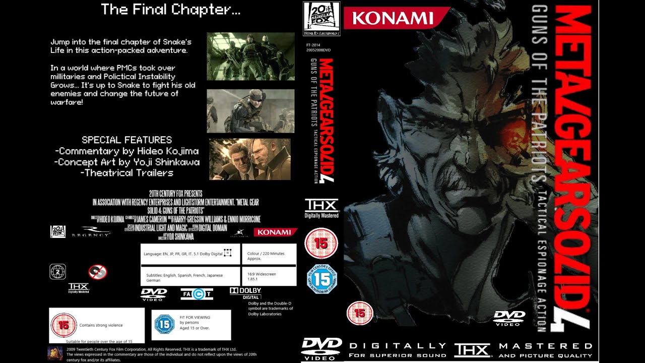 MGS 4 (2009) UK DVD Opening - YouTube