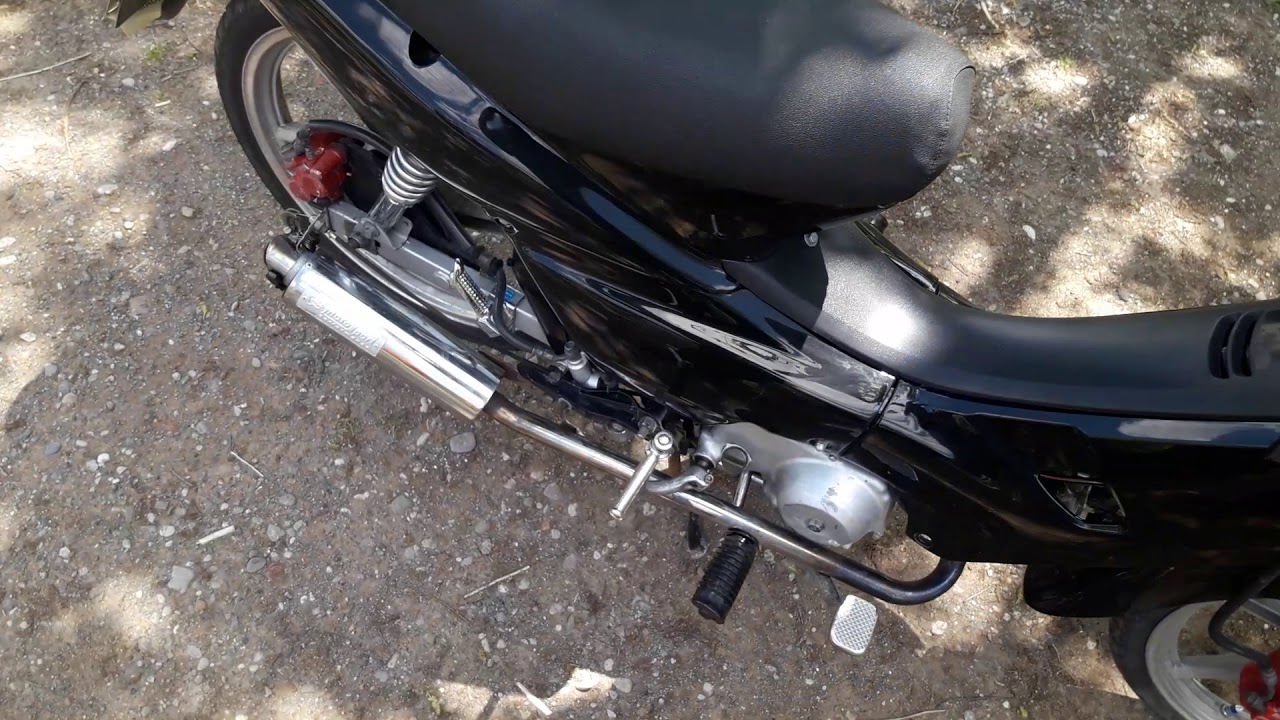 Ρυθμιζόμενη εξάτμιση σε παπί Daytona DY_100 / adjustable exhaust in ...