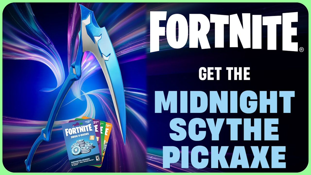How to Get the Exclusive Midnight Scythe Pickaxe - YouTube