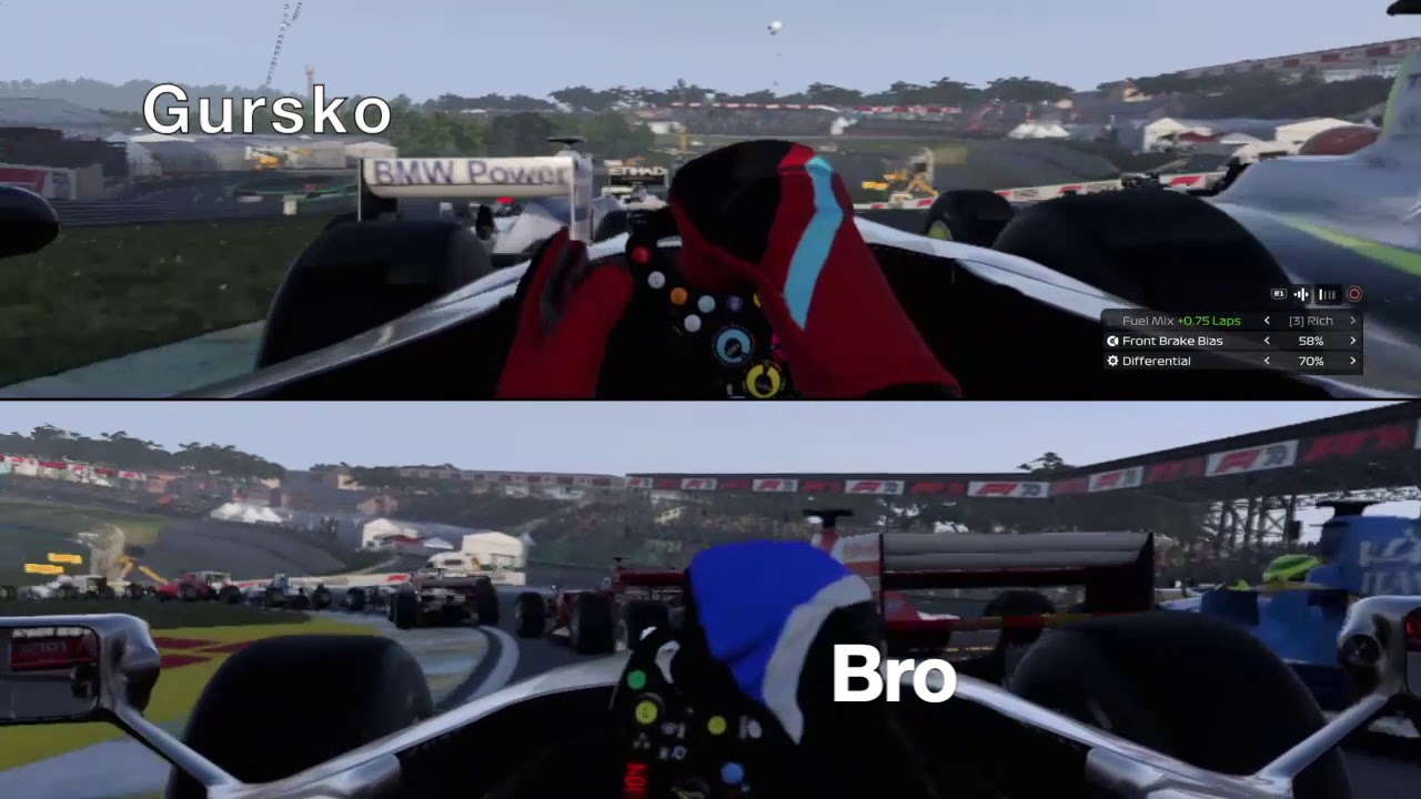 2010 split screen race, Formula 1 2020 - YouTube