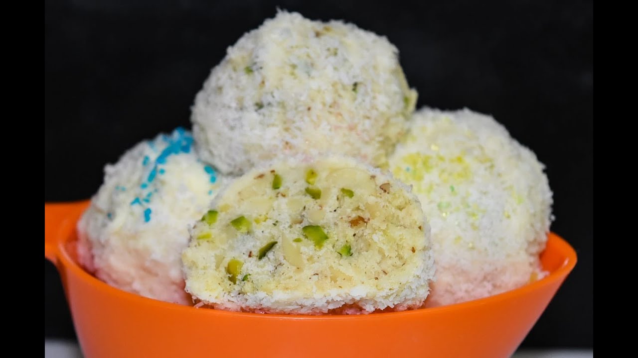 Home Made Delicious Raffaello Biscuit Dipped in White Chocolate and ...